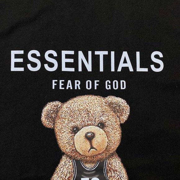 Fear of God | Shirts | Fear Of God Essentials Teddy Bear Print Black Tshirt | Poshmark